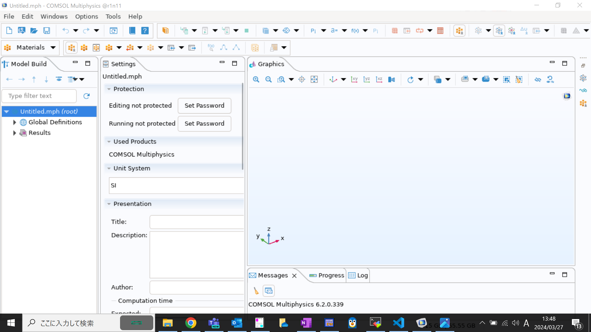 3. COMSOL Desktopの使用方法 - COMSOL Multiphysics利用の手引き