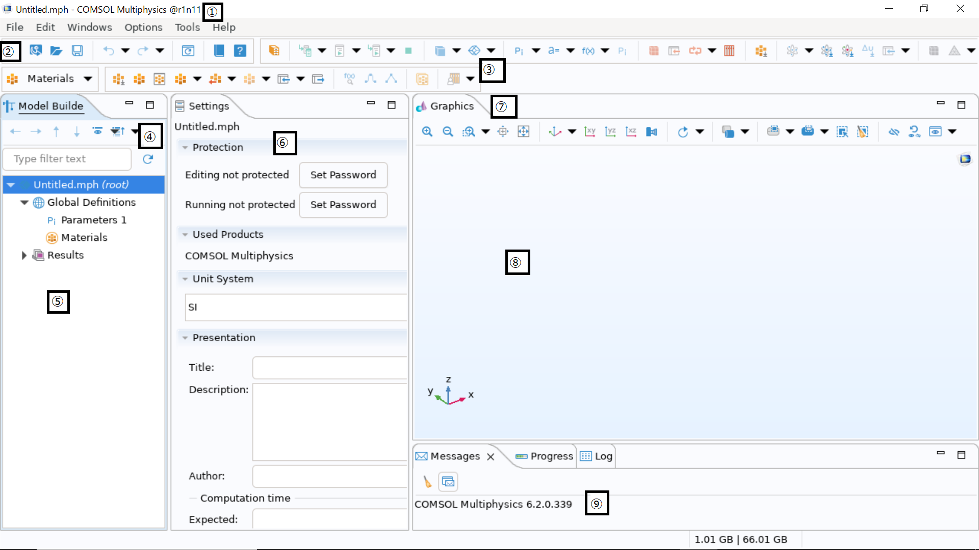 3. COMSOL Desktopの使用方法 - COMSOL Multiphysics利用の手引き